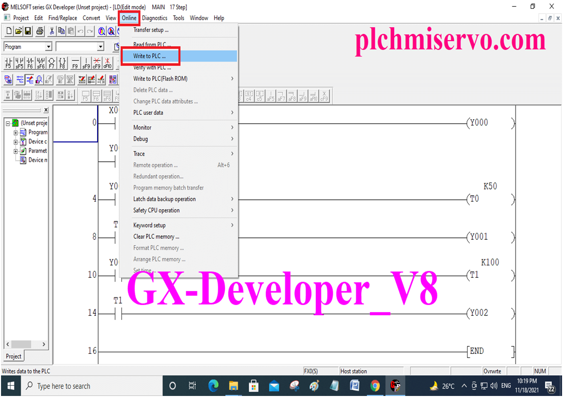 [Download] GX Developer Win10 Mitsubishi PLC Software