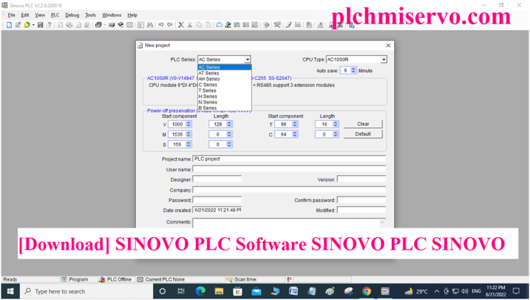 [Download] SINOVO PLC Software SINOVO PLC SINOVO