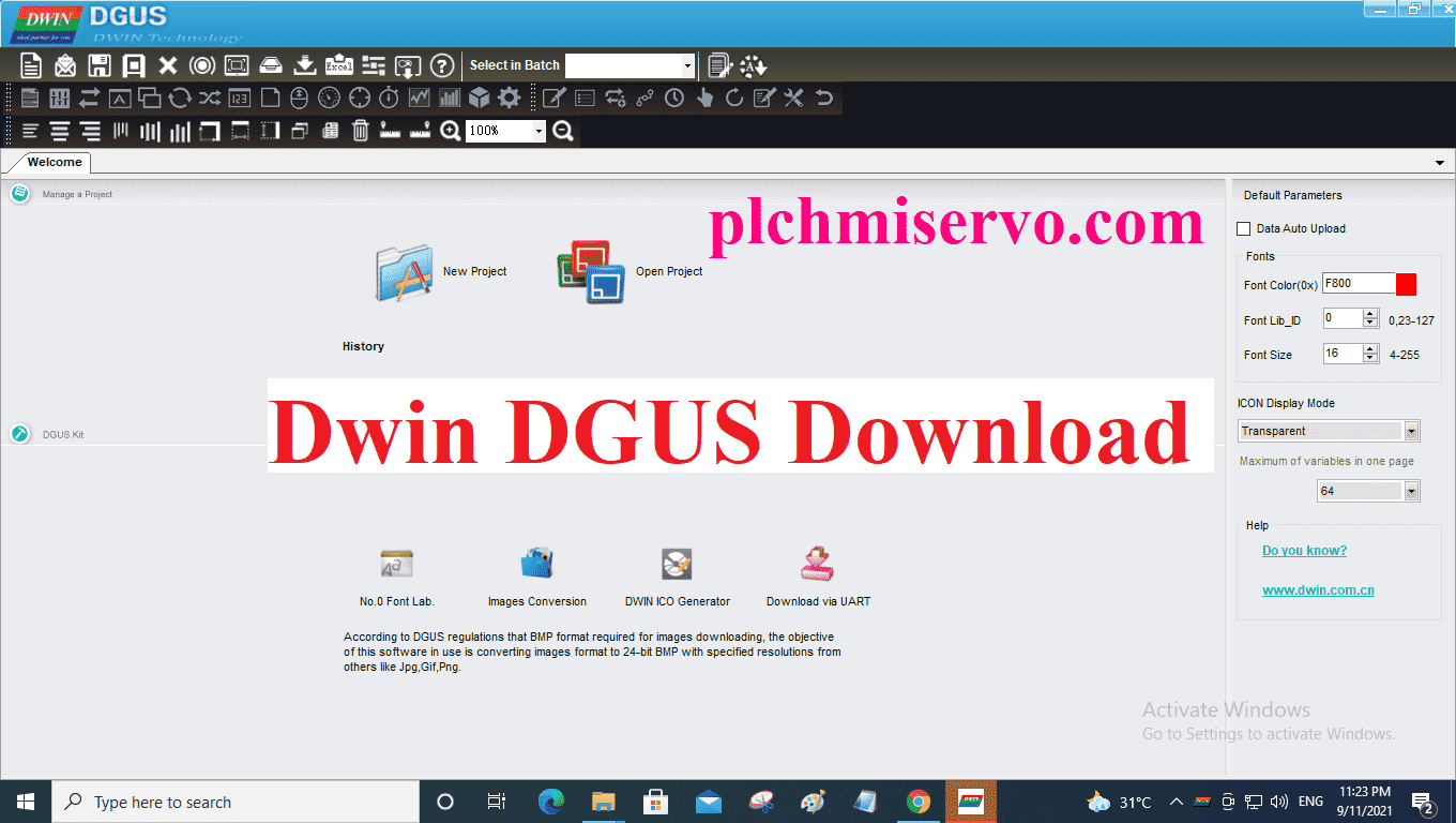 DWIN DGUS Download DWIN HMI Software V7.6