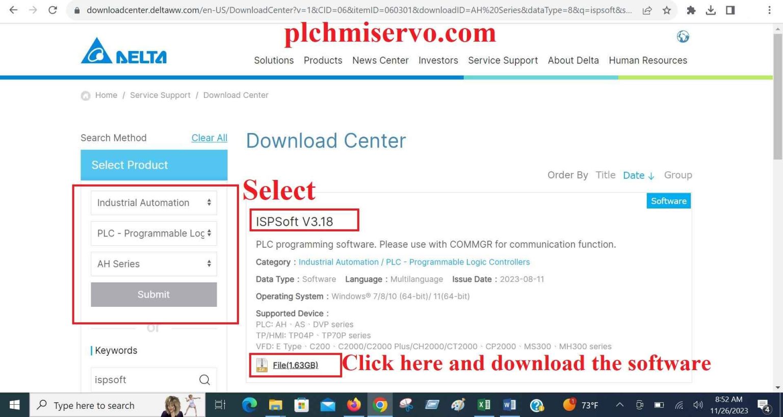Delta ISPSoft download V3.18 download Delta PLC Software